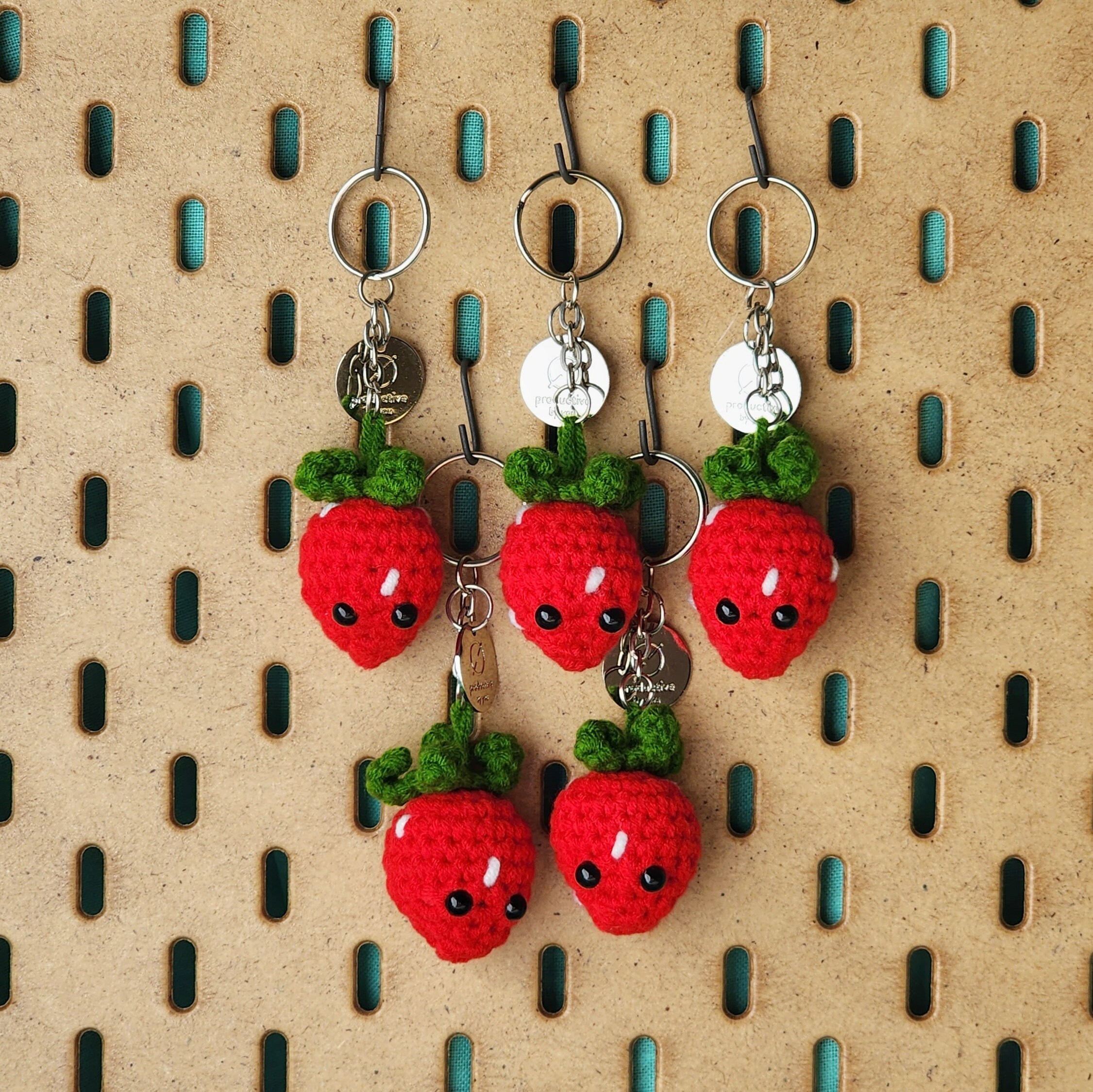 Fruit and Vegetable Amigurumi Crochet Keychains / Keyrings Lemon ...