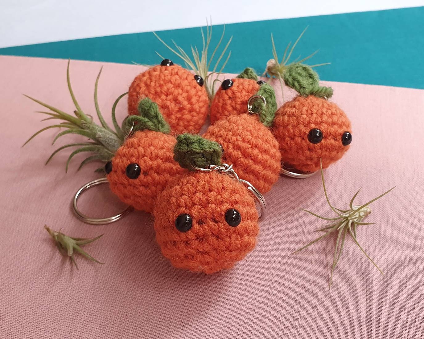 Fruit and Vegetable Amigurumi Crochet Keychains / Keyrings Lemon ...