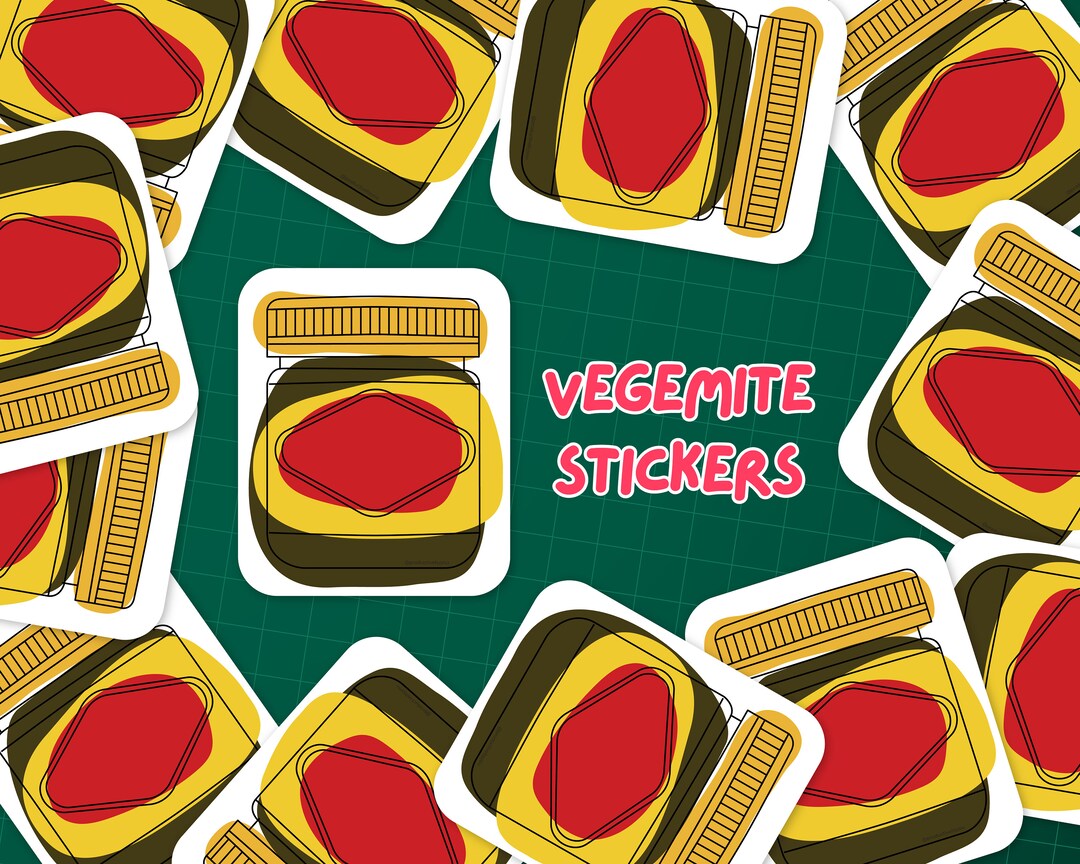 Vegemite Sticker | Vinyl Waterproof Laptop Bottle Journaling - Etsy
