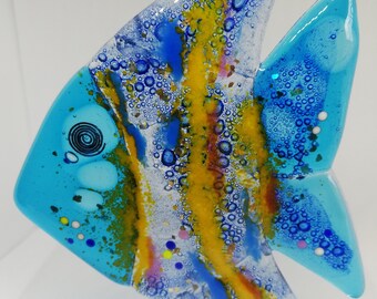 Fused glass fish | Etsy UK