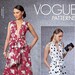 Vogue V9267 V1737 New American Designer Womans Fit & Flare Dress Sewing ...