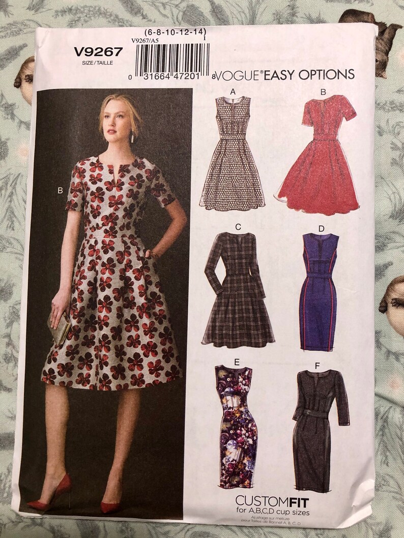 Vogue V9267 V1737 New American Designer Womans Fit & Flare | Etsy