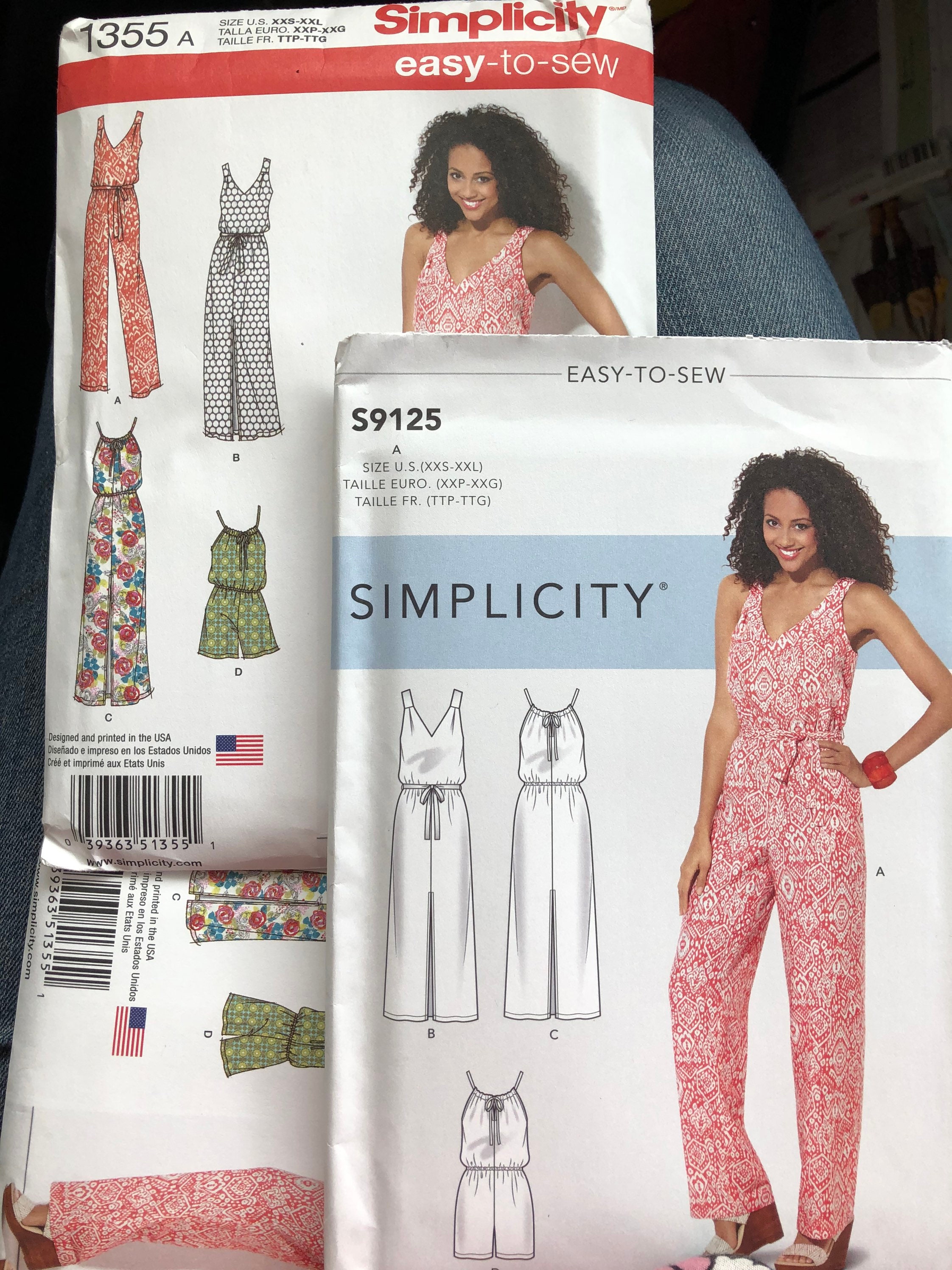 Simplicity 1355 /S9125 New Womens Maxi-Dress Jumpsuit or | Etsy Simplicity 1355 /S9125 New Womens Maxi-Dress Jumpsuit or | Etsy