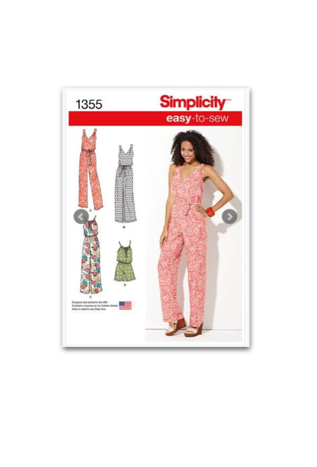 Simplicity 1355 /S9125 New Woman’s Maxi-dress Jumpsuit or Romper Sewing ...