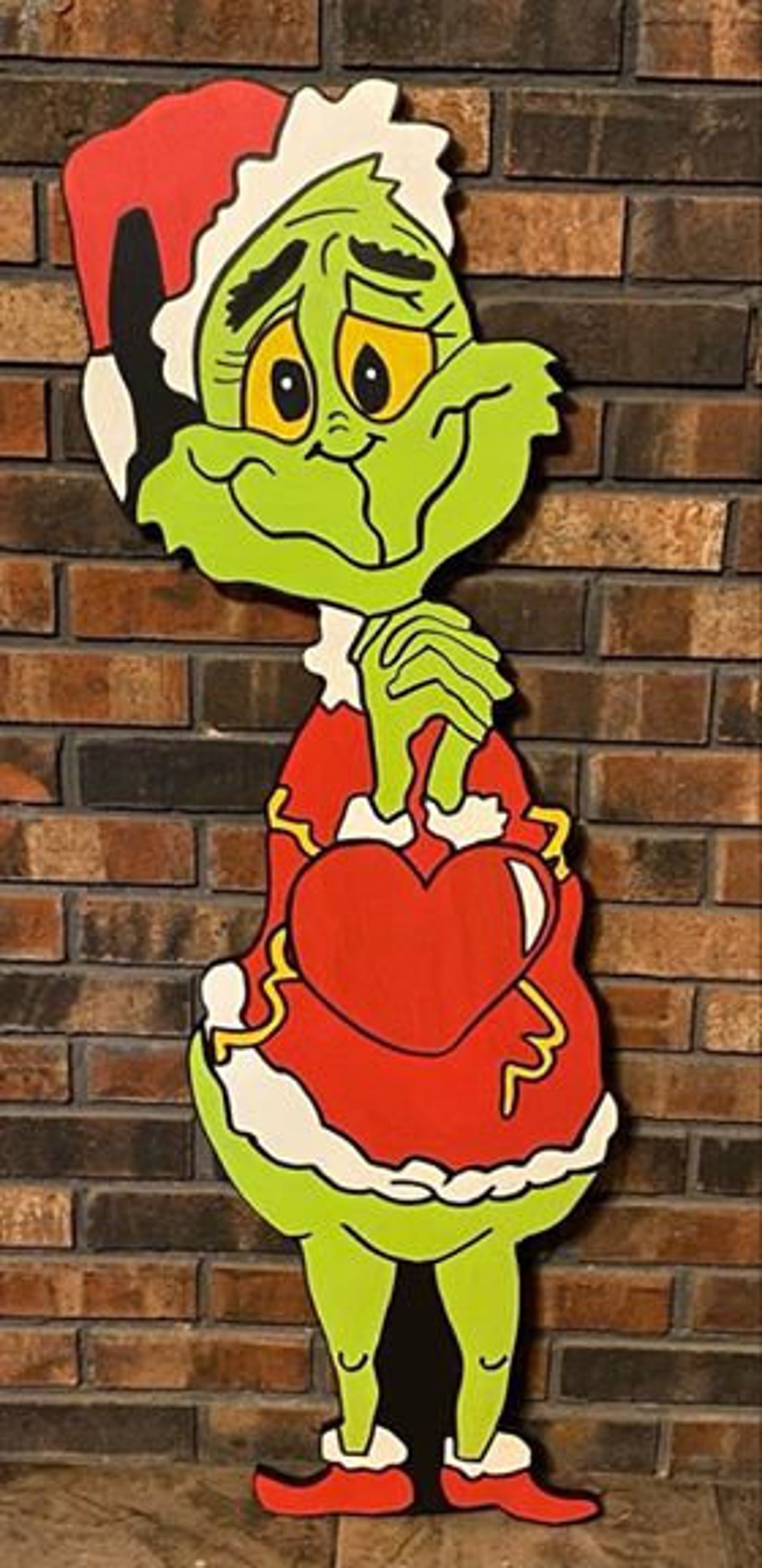 The Grinch heart grew three sizes 4 ft tall | Etsy