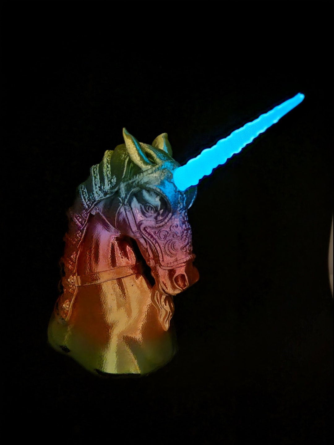 Unicorn of Light Mythical Creature Statue Rainbow Unicorn - Etsy