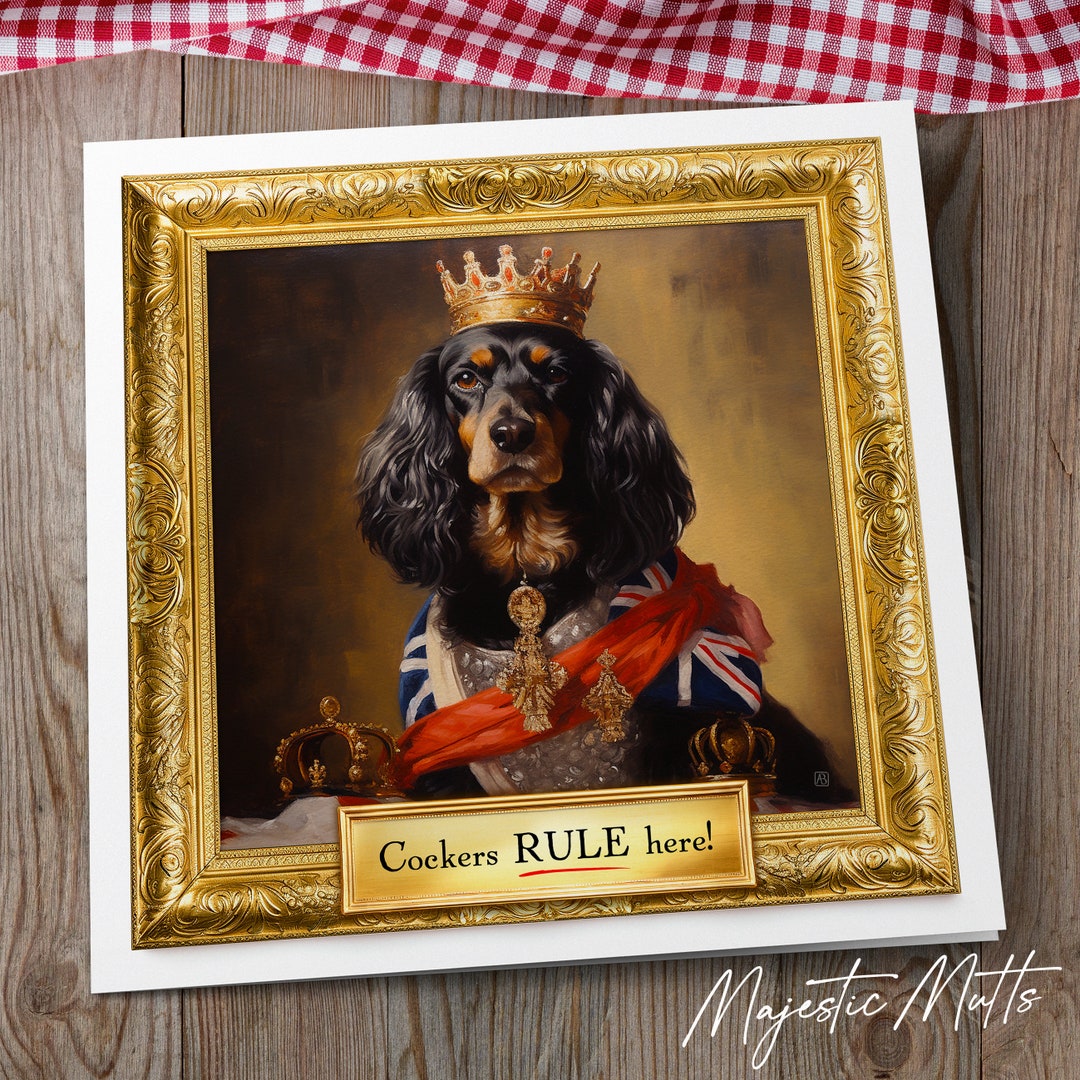 Cocker Spaniel Card, Cocker Card, Cocker Poster, Birthday Card ...