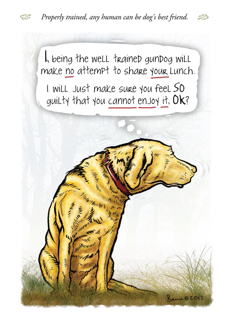 Dog Training, Funny Greeting Card, Labrador, Countryside. - Etsy UK