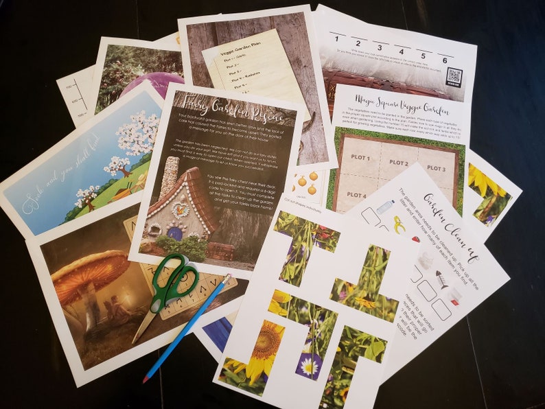 Escape Room Game | Kids Printable Paper Escape Game Party Kit | Fairy ...