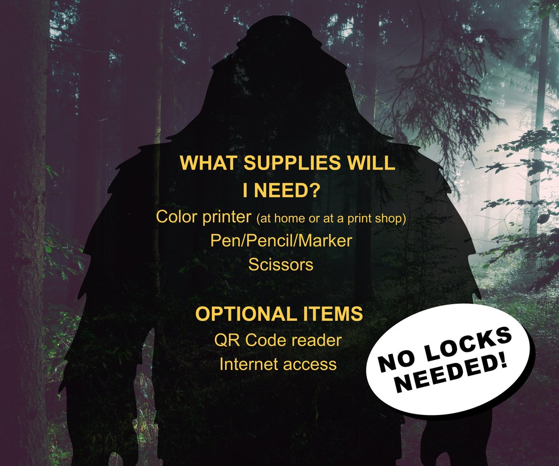 Escape Room Game Printable | Family Adventure Puzzle Game | Kids DIY ...