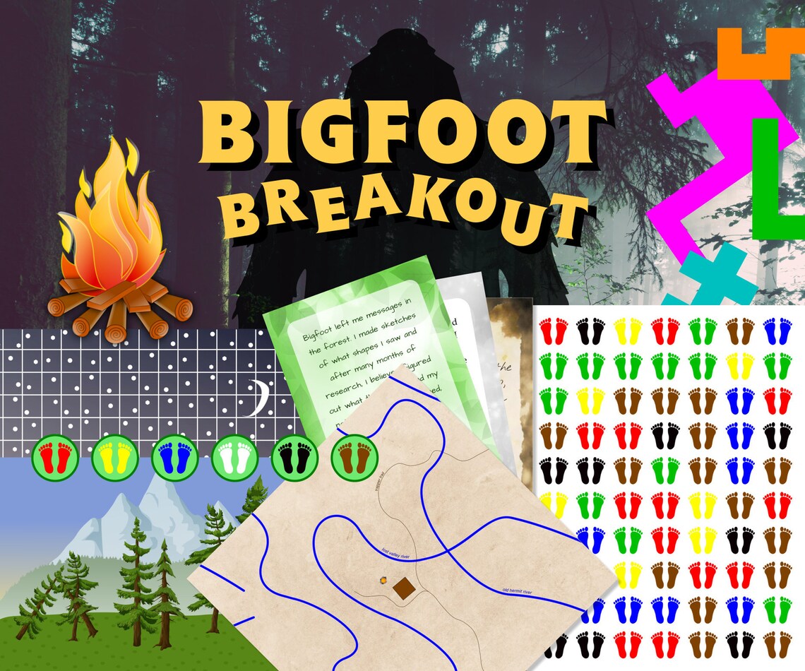 Escape Room Game Printable Family Adventure Puzzle Game Kids DIY Escape ...