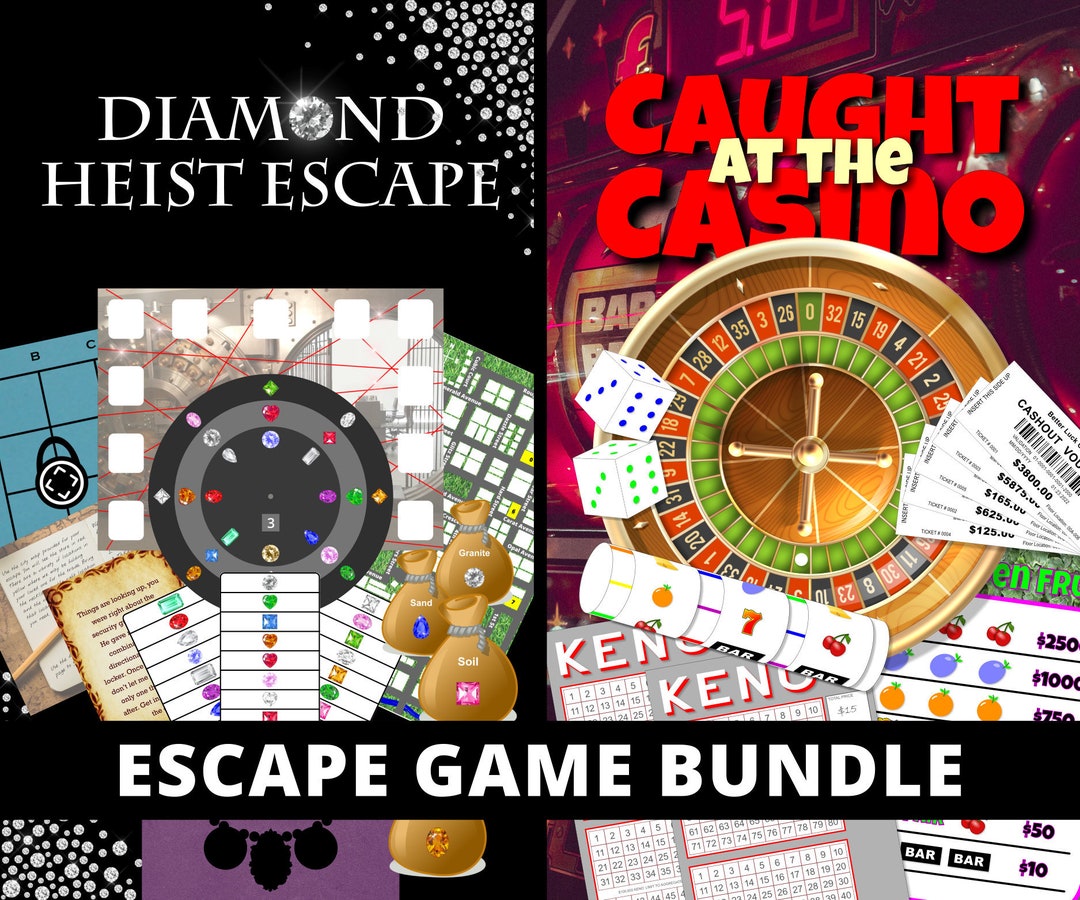 Escape Game Bundle 2-pack Printable Escape Room Diamond - Etsy