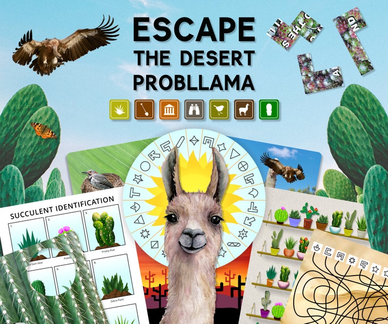 Escape Game Bundle 2-pack Printable Escape Room Camp - Etsy