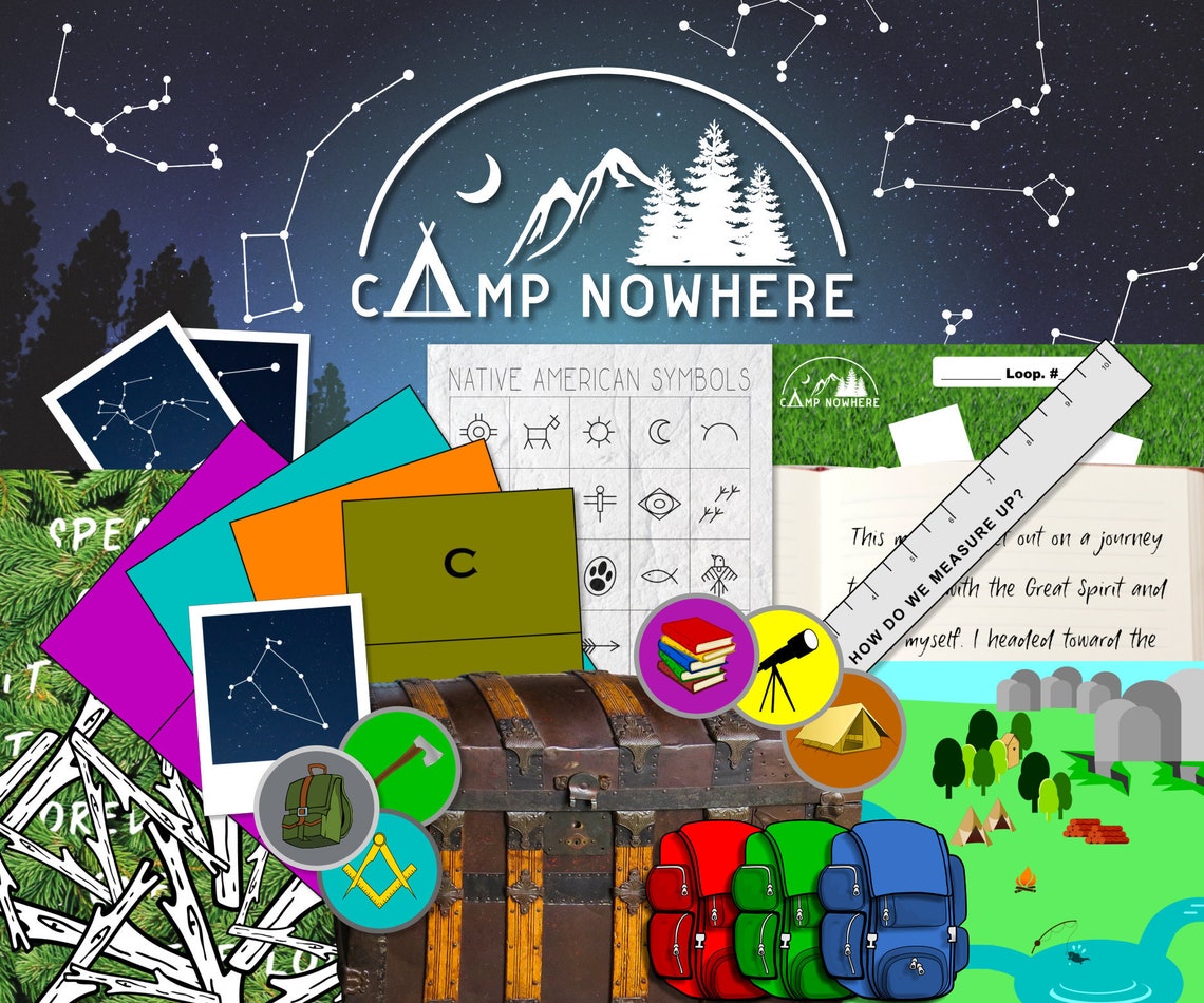 Escape Game Bundle 2-pack Printable Escape Room Camp - Etsy