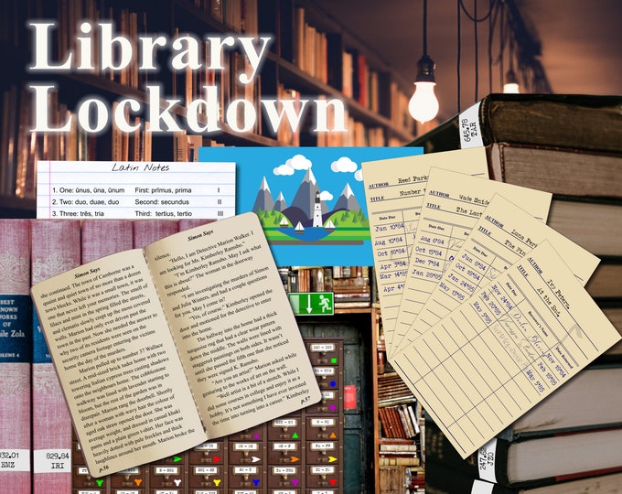 Escape Room Game Printable DIY Escape Room Kit Family Mystery Puzzle ...