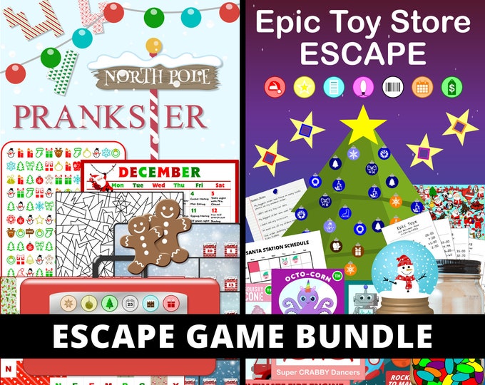 Christmas Escape Game Bundle - Three Games - Etsy Canada