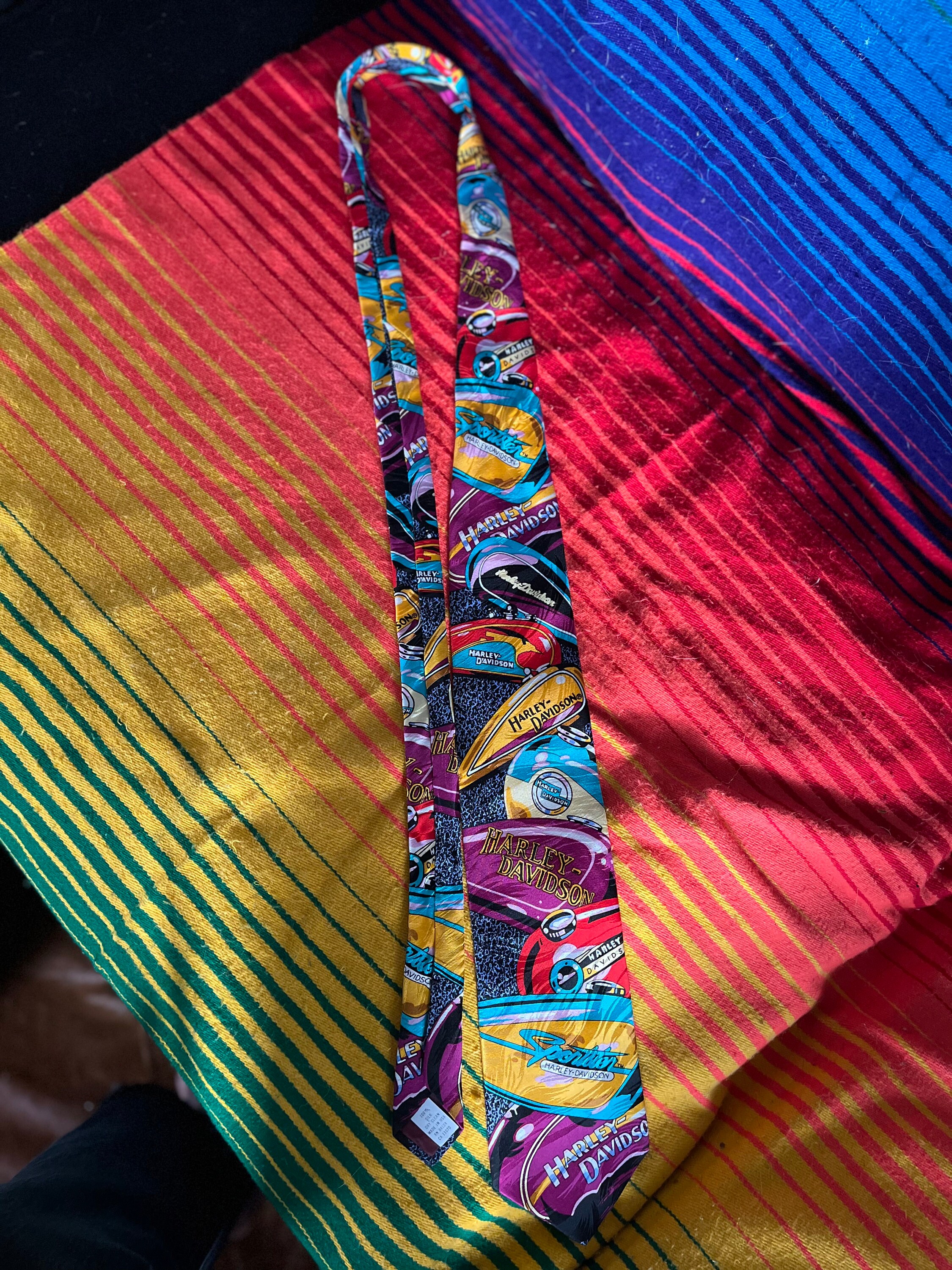 Vintage Harley Tank Tie - Etsy