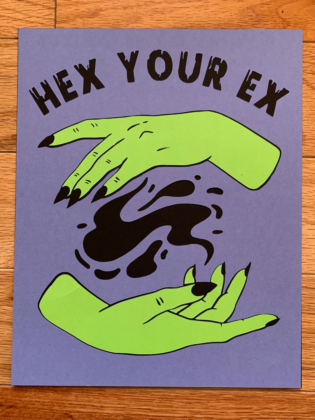 Hex Your Ex Papercraft Art - Etsy
