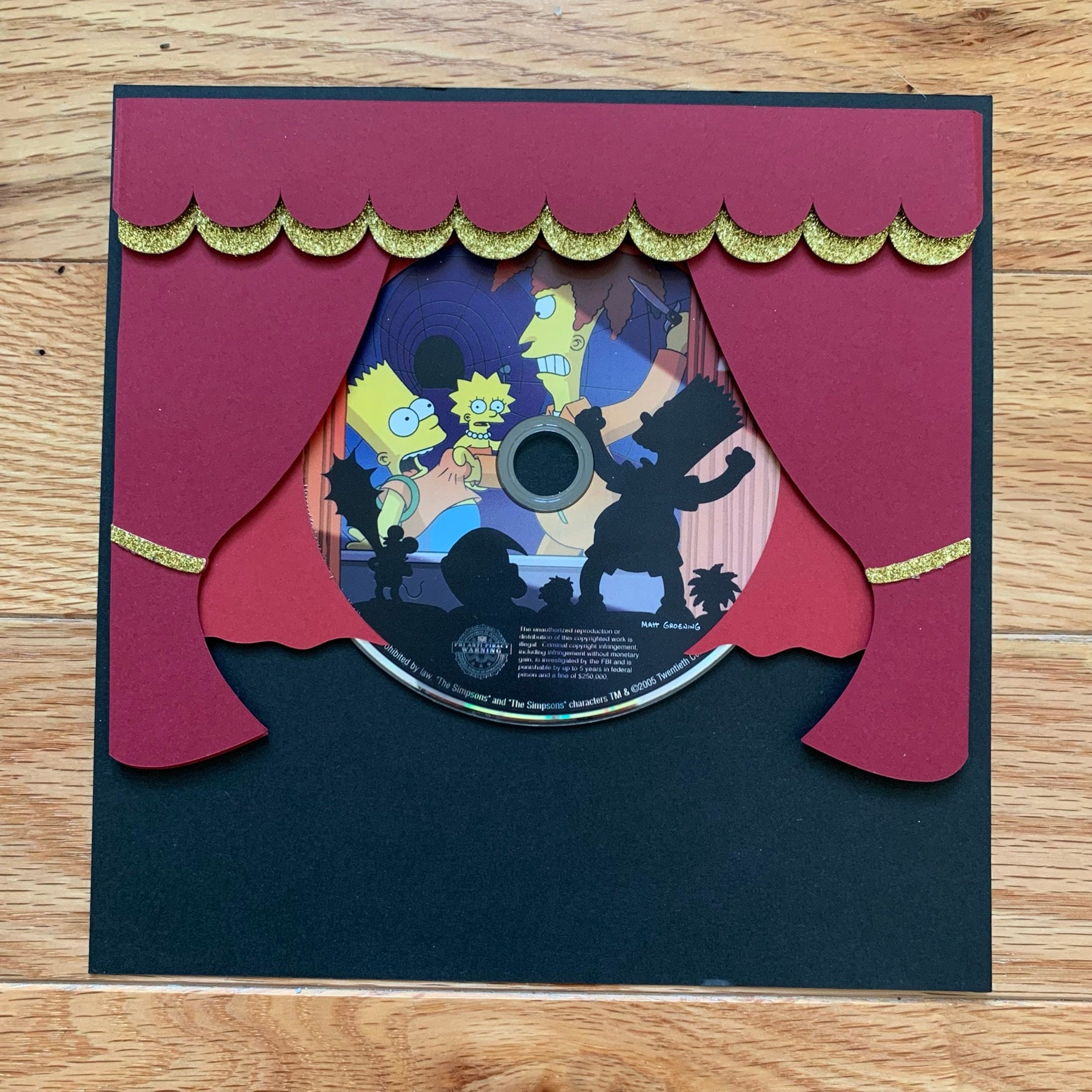 3D Upcycled the Simpsons DVD Art - Etsy