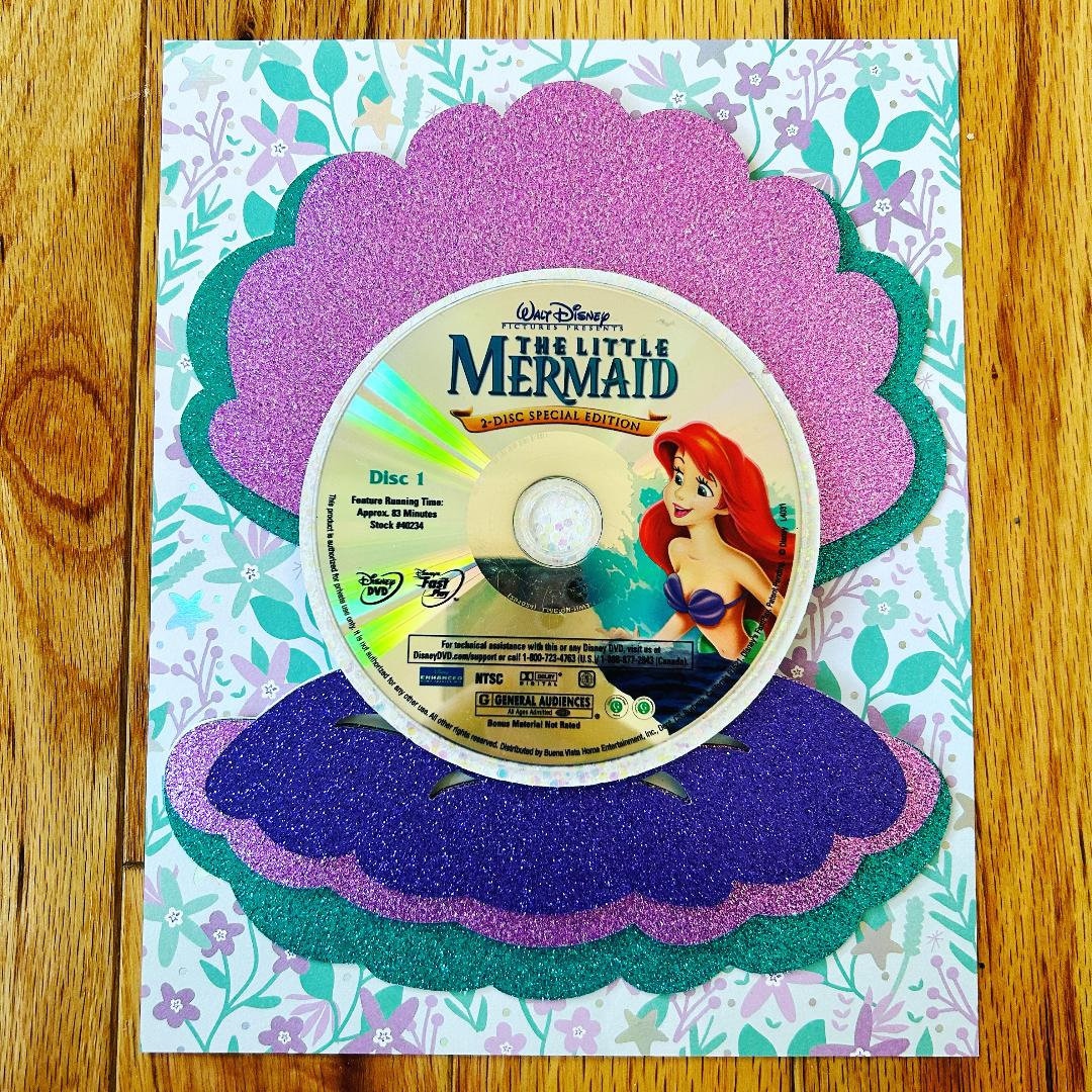 3D Upcycled the Little Mermaid DVD Art - Etsy