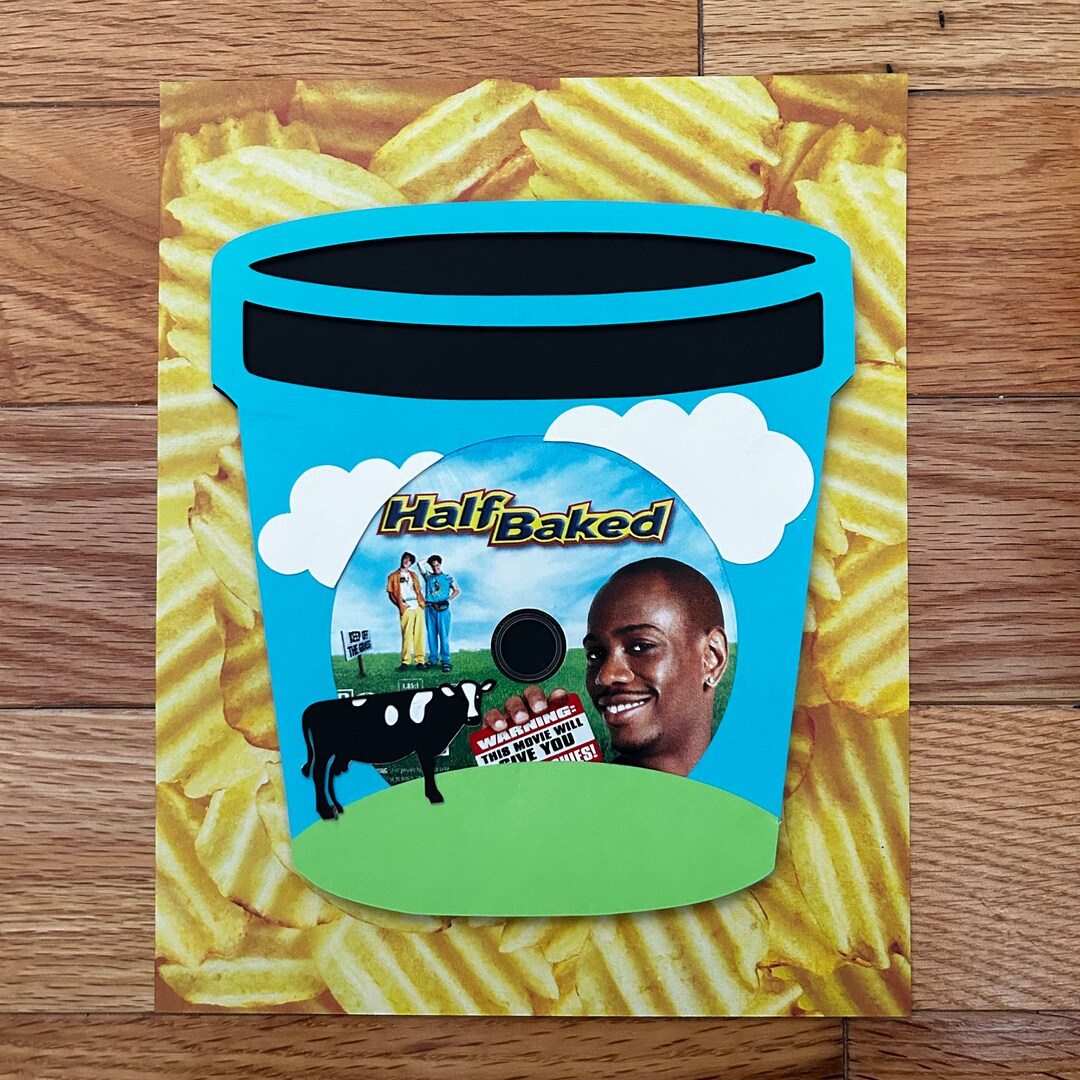 3D Upcycled Half Baked DVD Art - Etsy