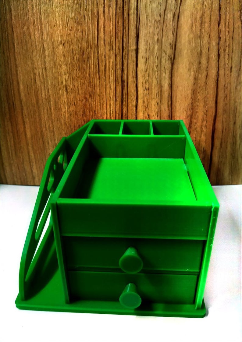 3D Printed Desk Organizer for Stickers and Pen Holder Modern Office ...