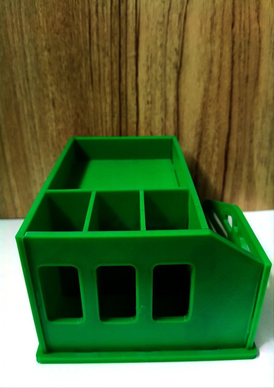 3D Printed Desk Organizer for Stickers and Pen Holder Modern Office ...