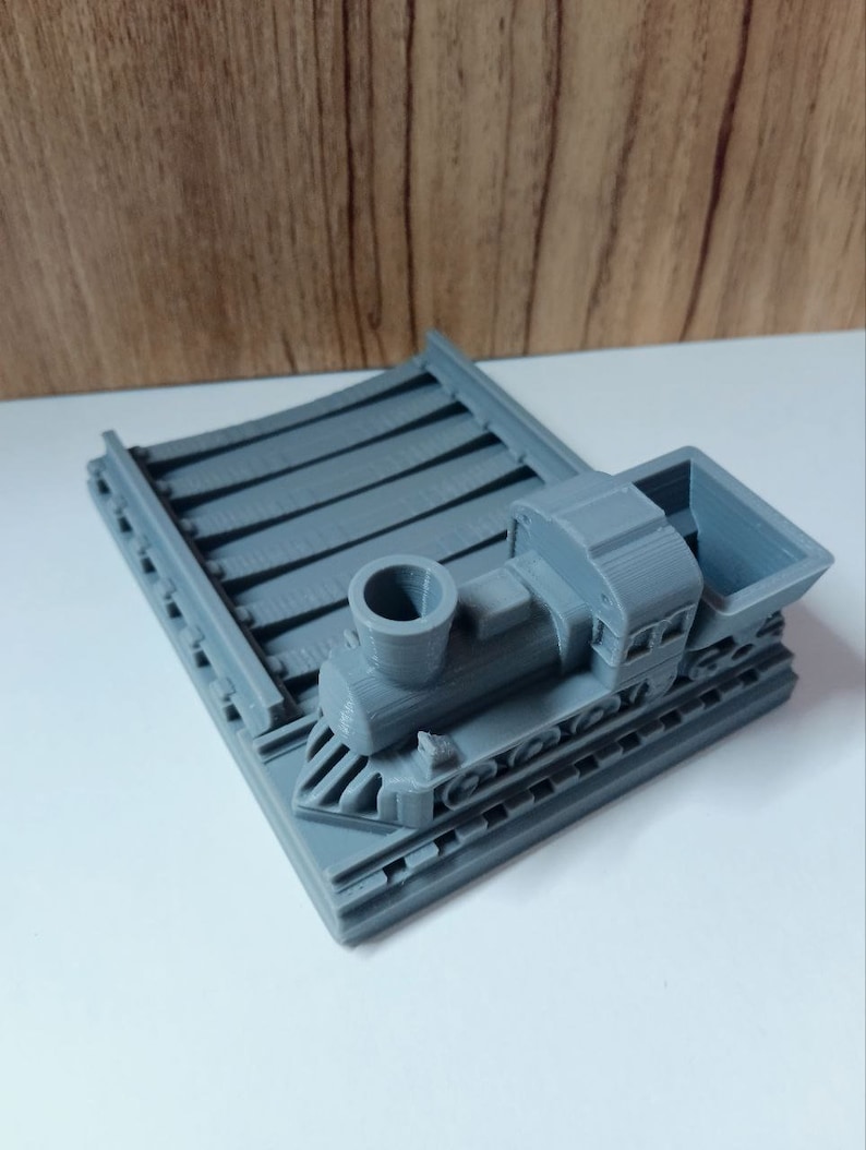 3D Printed Train Desk Organizer: Pen & Post-it Holder - Etsy