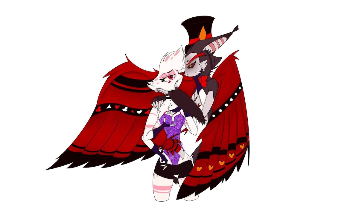 Angel Dust x Husk Pin Hazbin Hotel | Etsy