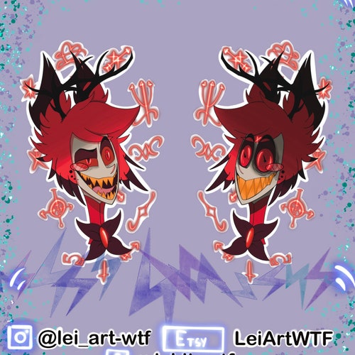 SMILE Alastor Hazbin Hotel Small Print | Etsy