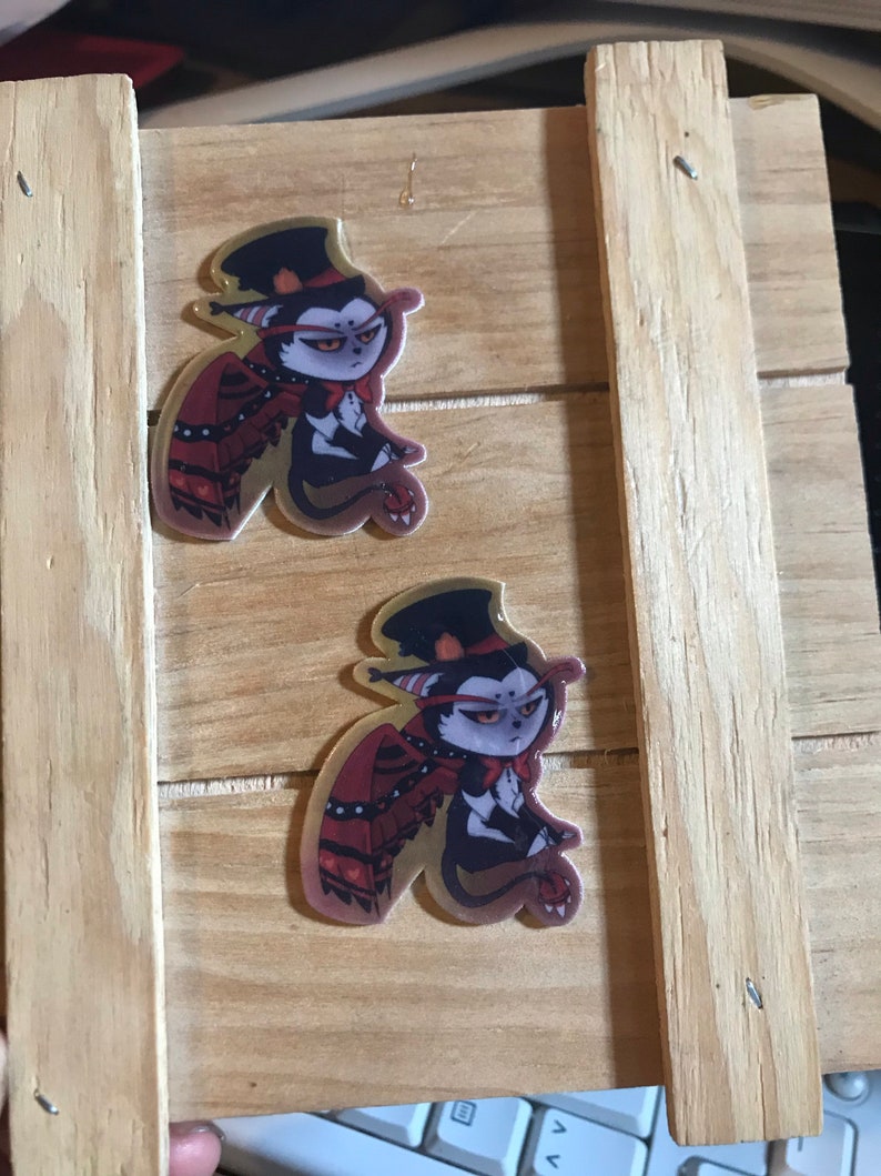 Hazbin Hotel Chibis Angel Dust and Husk pin - Etsy