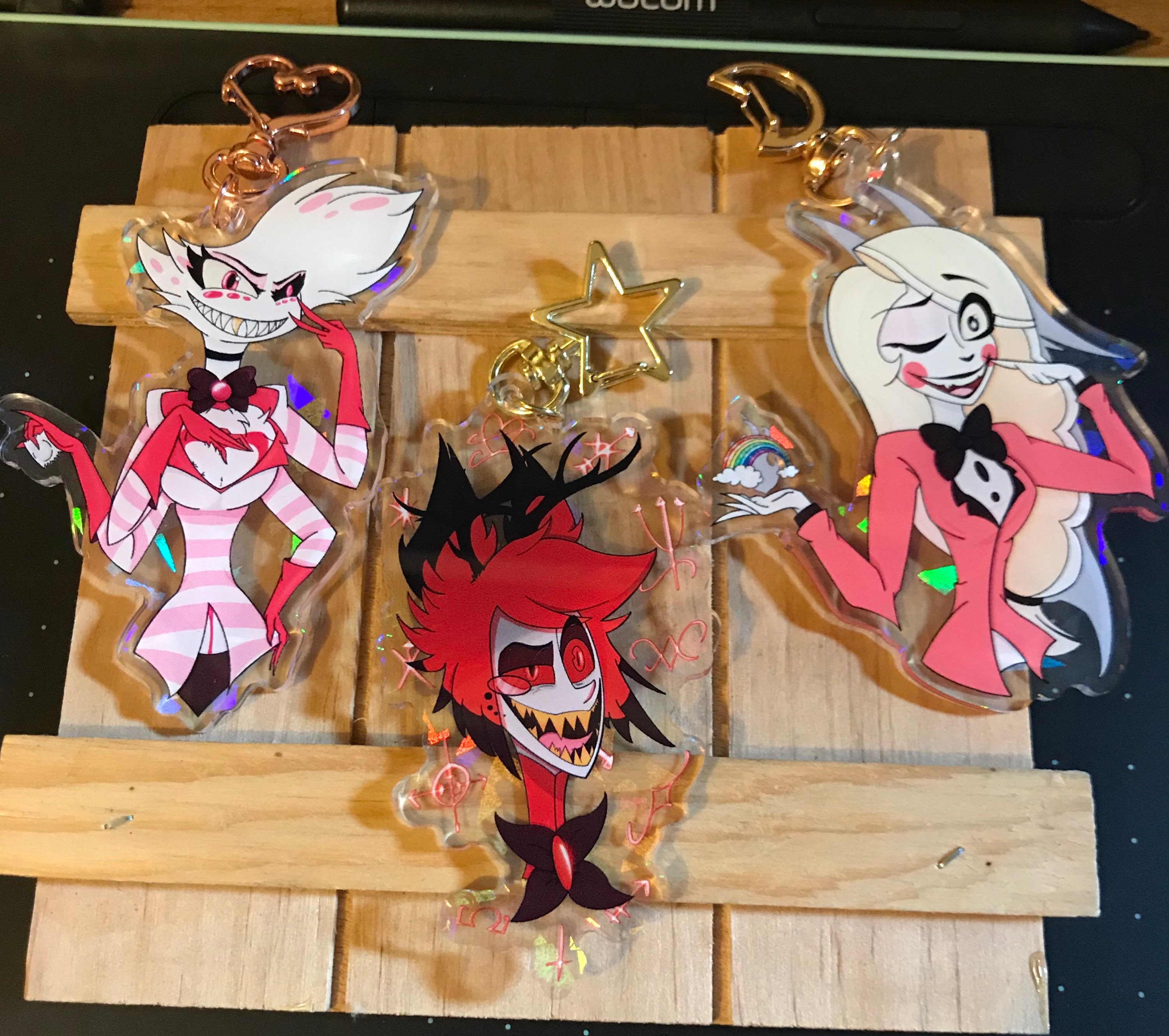 Hazbin Hotel Keychains Acrylic | Etsy