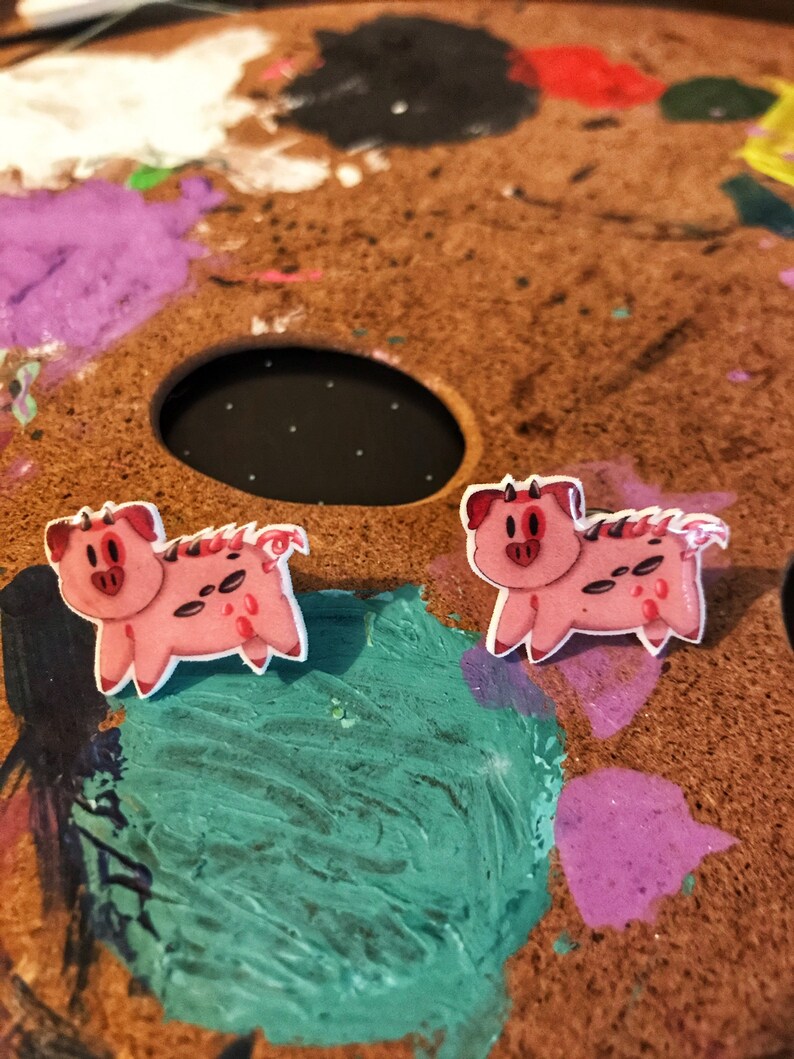 Addict Angel Dust and Fat Nuggets Hazbin Hotel Pin | Etsy