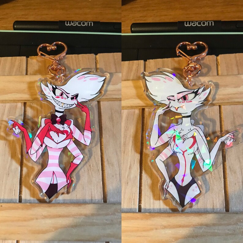 Hazbin Hotel Keychains Acrylic | Etsy
