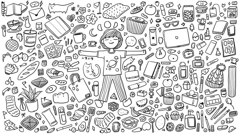 Little Things Coloring Page Instant PDF, JPEG Download, Printable Adult ...