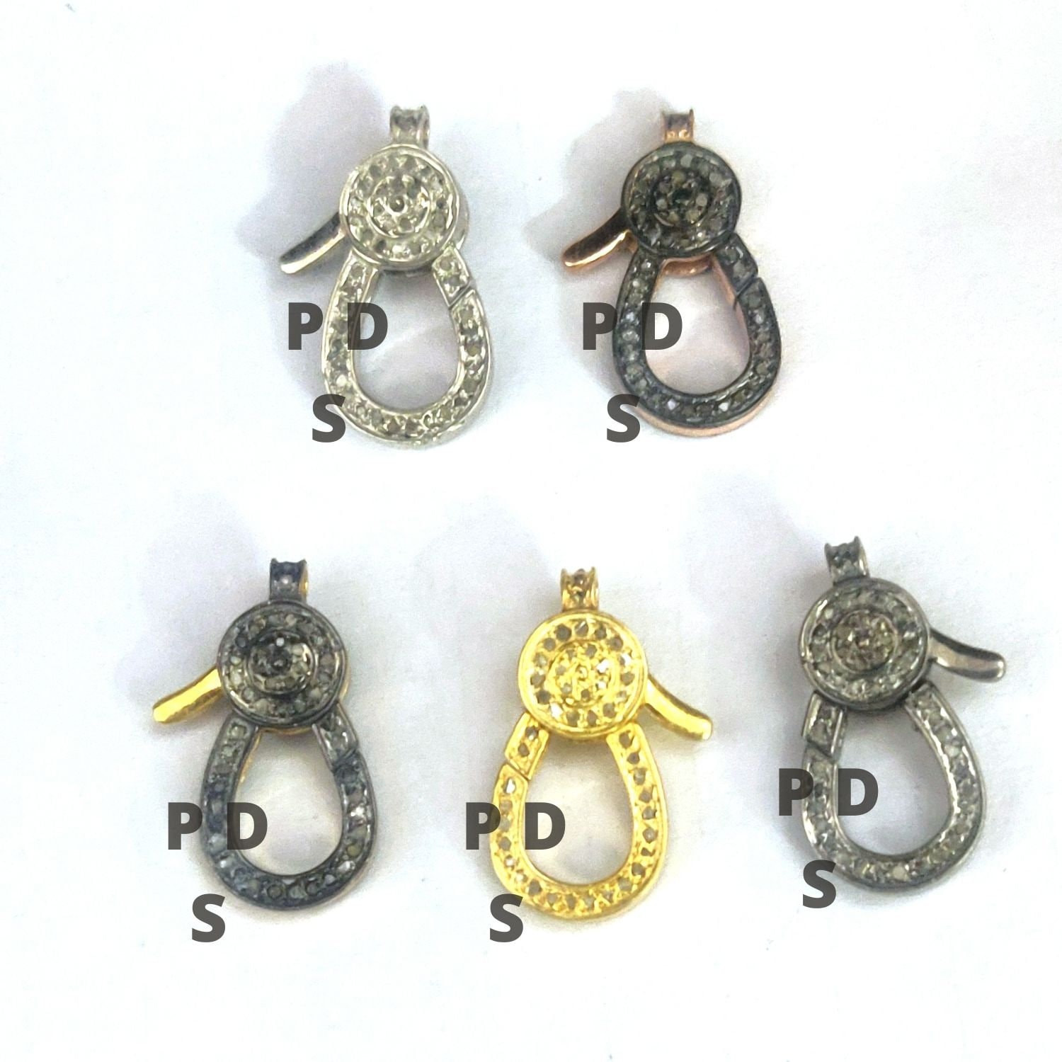 1 Pc Pave Diamond Lobster Lock Pave Diamond Lobster Clasp | Etsy