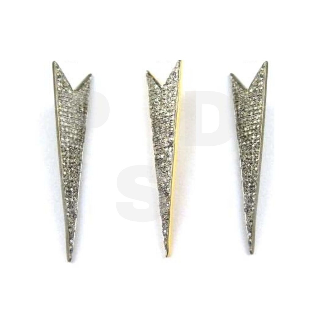 Pave Diamond Spike Pendant, , Diamond Pendant, Pave Diamond Spike ...