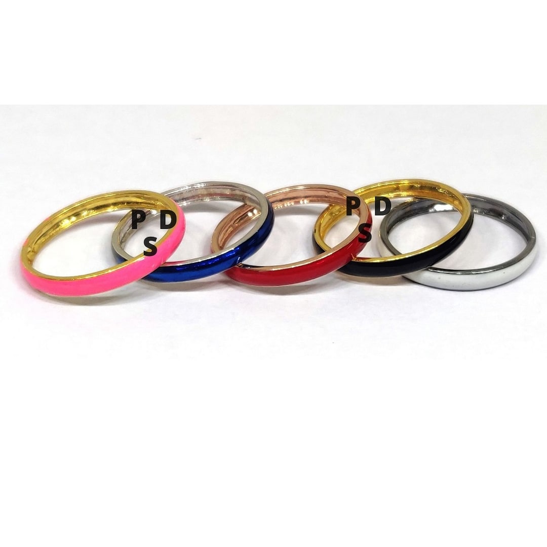 925 Sterling Silver Enamel Ring, Enamel Band, Love Band, Promise Band ...
