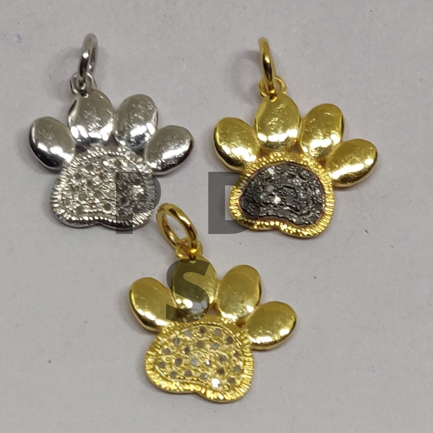 Pave Diamond Dog Paw Pendant Diamond Dog Paw Charm 925 - Etsy
