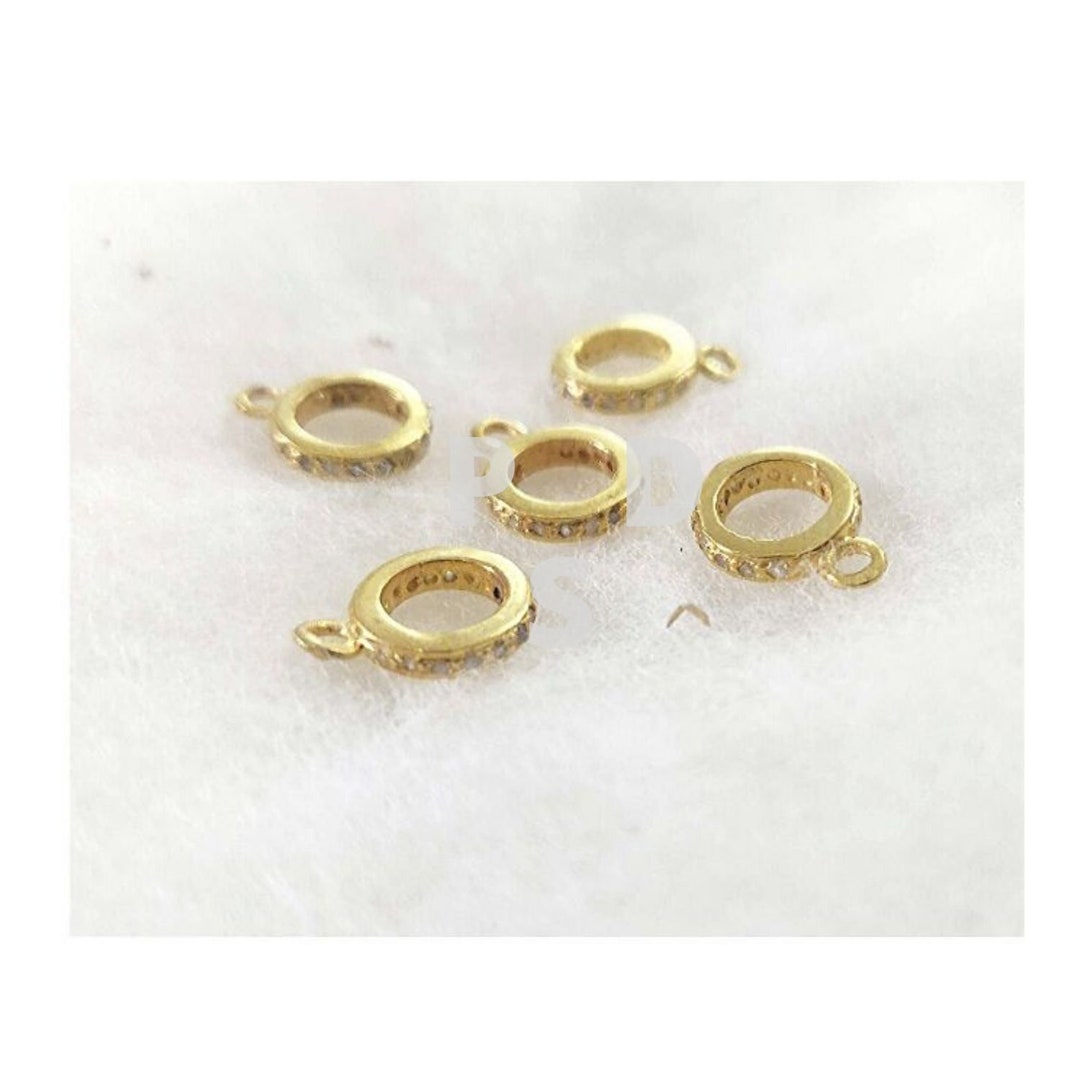 Pave Diamond Lock Ring, Pave Diamond Lobster Lock Ring, Pave Diamond ...