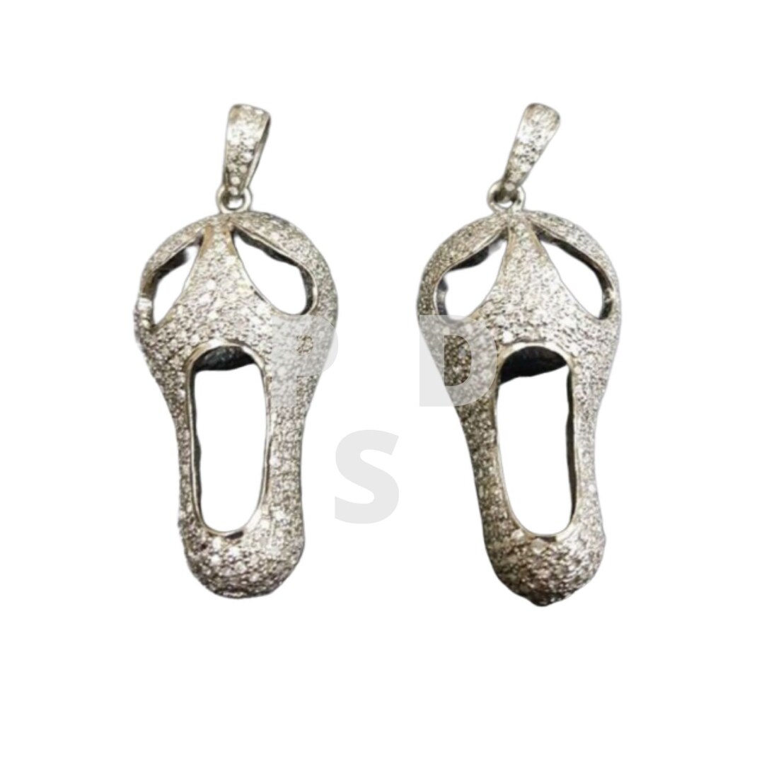 1 Stk. Skull Anhänger, Pave Diamant Skull Charm Anhänger, Diamant ...