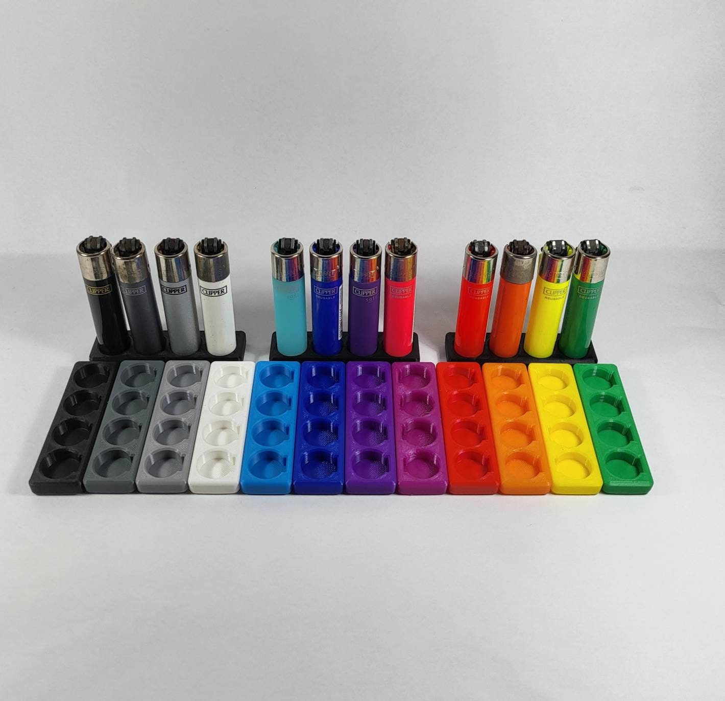 4pc Clipper Lighter Stand 4 Clipper Collection Display Bar - Etsy UK