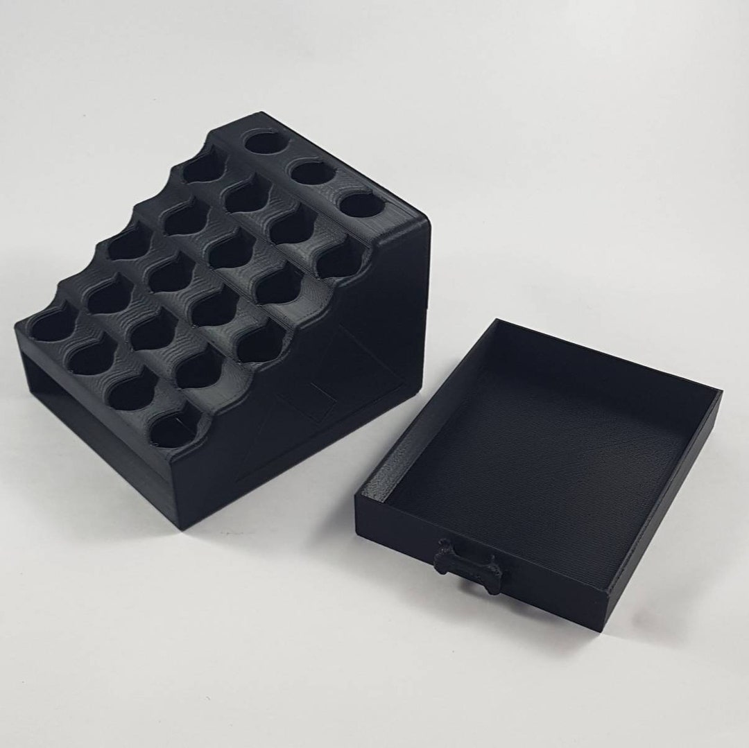 21 Piece Clipper Display Stand With Drawer & Back Storage Compartment ...