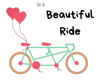 Life is a Beautiful Ride Bicycle Bike Home Decor Printable Wall Art ...