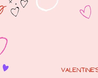 Vintage Style Valentine's Day Zoom Background - Etsy