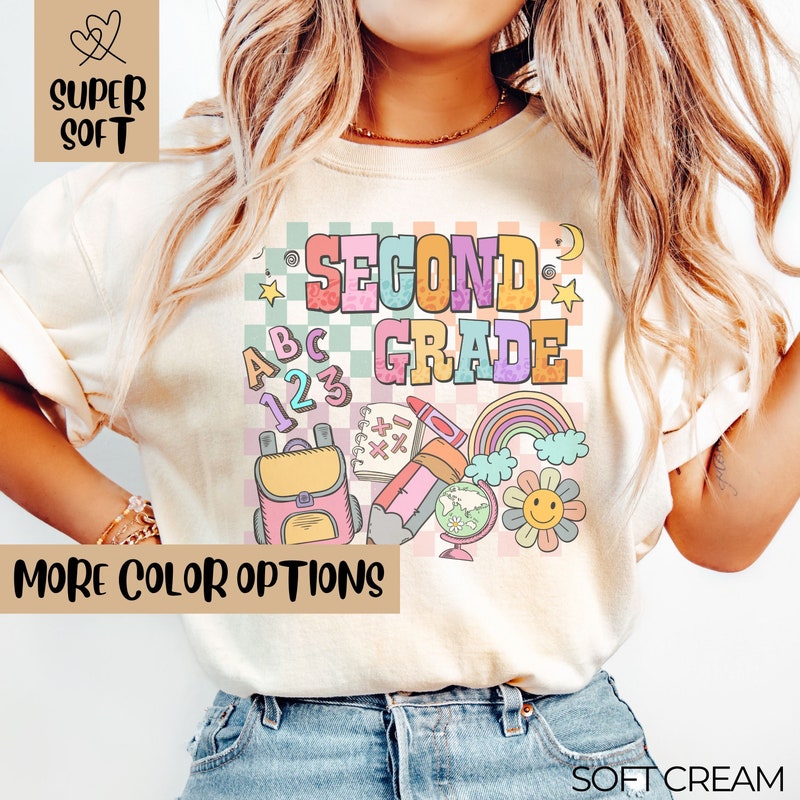 Second Grade Teacher Shirt - Etsy