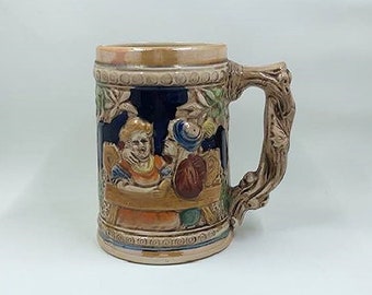 Beer Stein Ceramic Beer Mug Vintage Barware and Saloon - Etsy