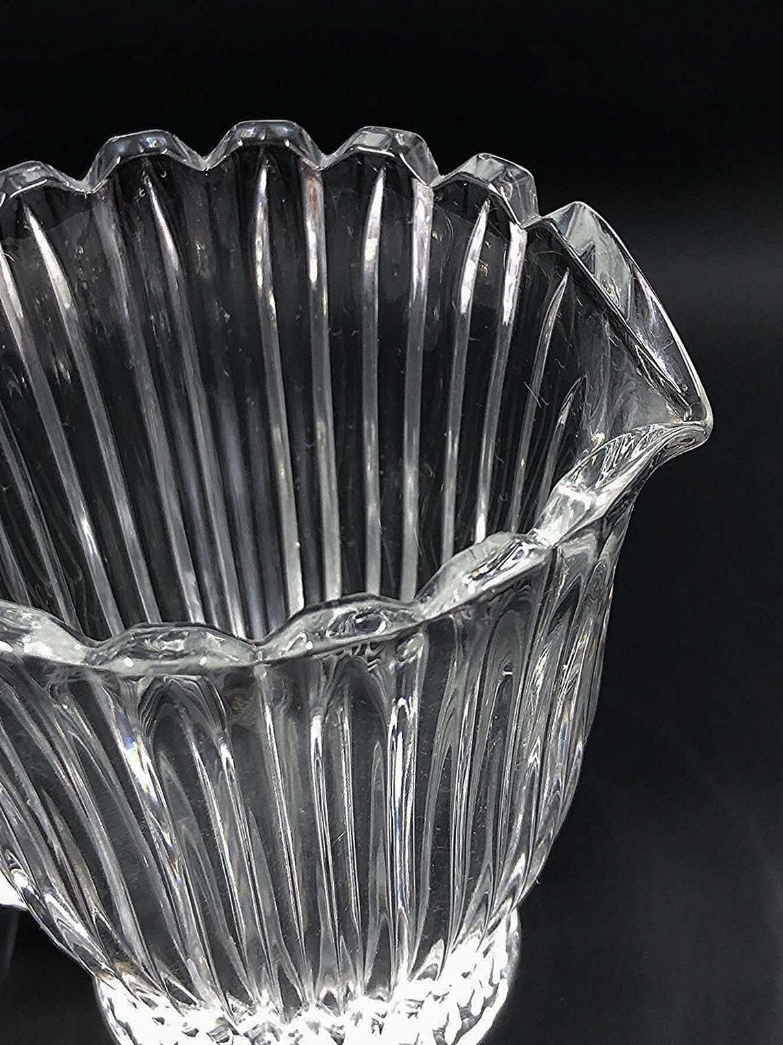 Vintage Clear Depression Glass Ribbed Coffee Creamer - Etsy