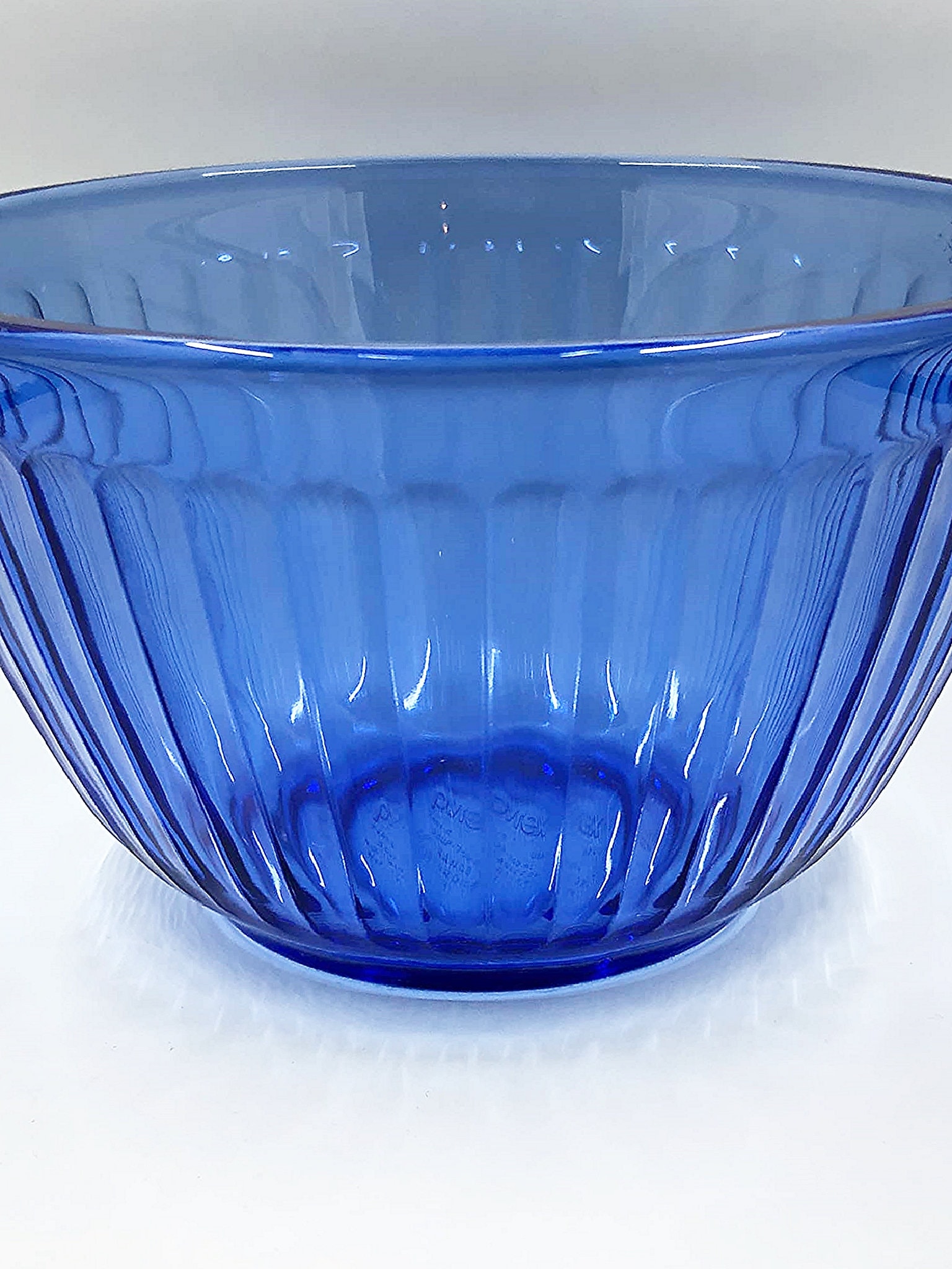 Vintage Cobalt Blue Pyrex Ribbed Glass Mixing Bowls - Etsy