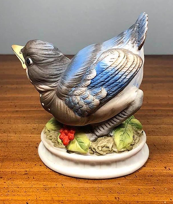 Vintage Lefton Blue Bird Figurine - Etsy